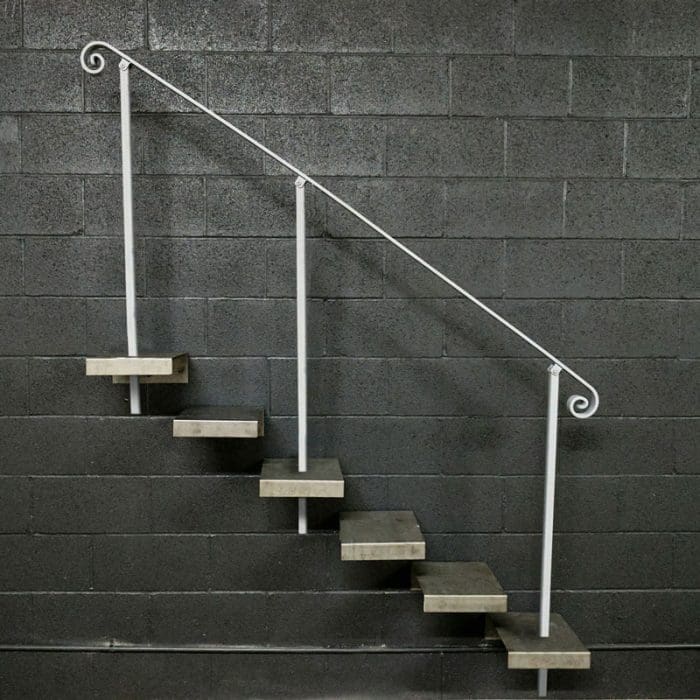 2 to 6 Foot Standard EZ Rail with In Ground Posts