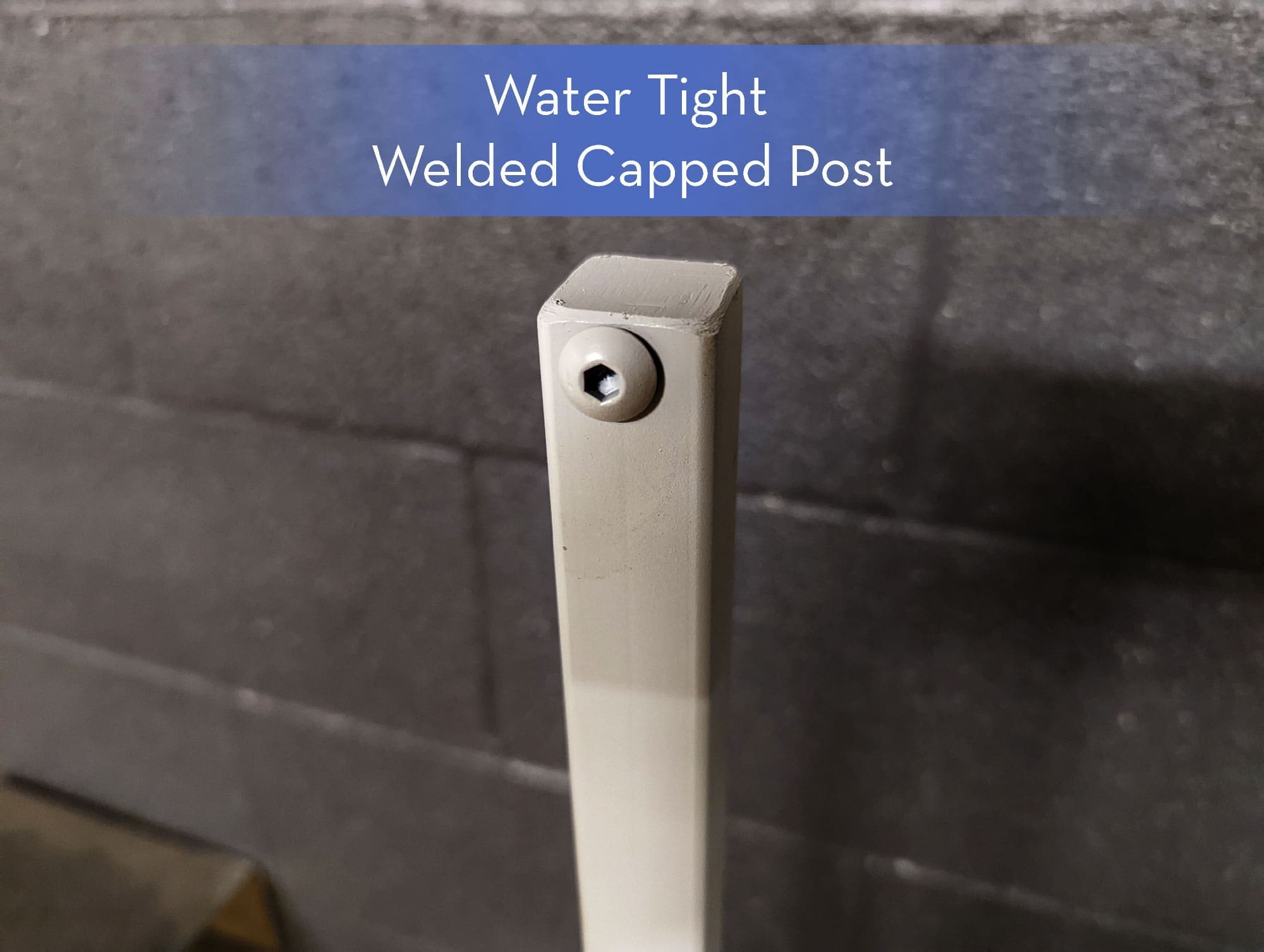 2 to 6 Foot Handrails for Stairs With Base Plates