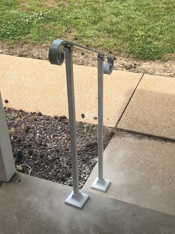 EZ Rails - Gallery of EZ Rail Handrails Mounted on Stairs