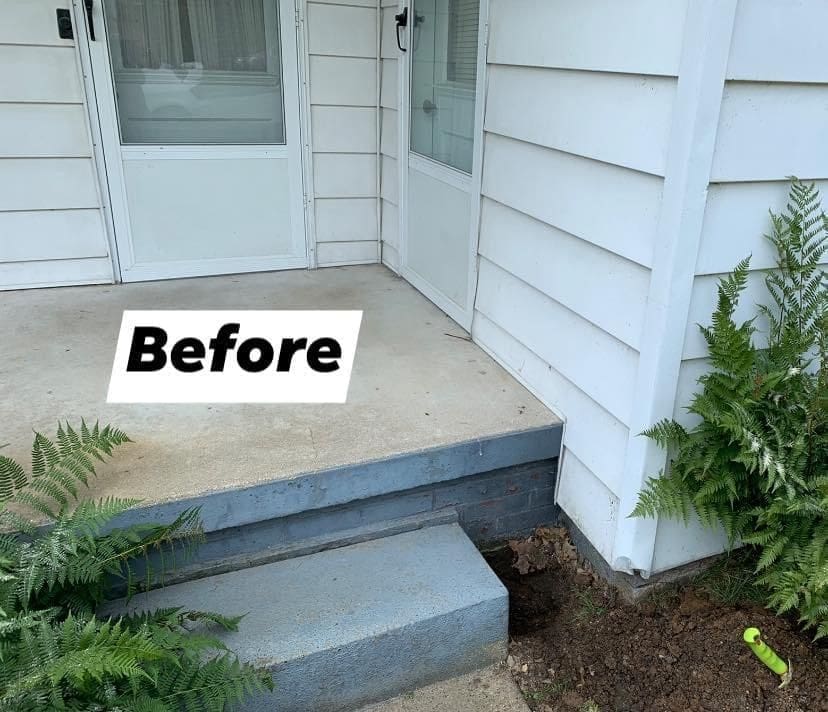 Steel Single-Post Handrail for Stairs for 1 to 2 Steps