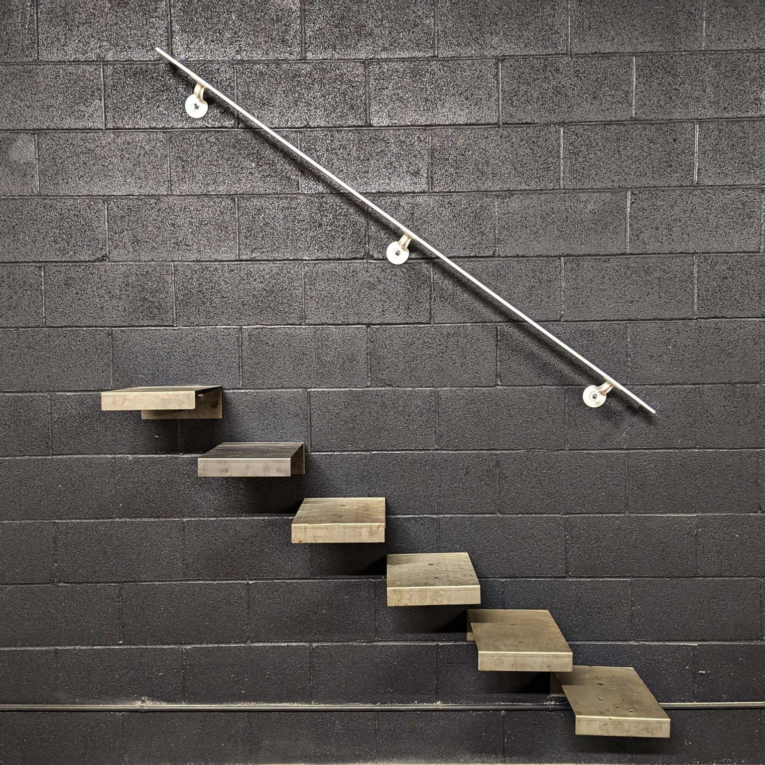 2 to 5 Foot Steel Wall Rail From EZ Rail