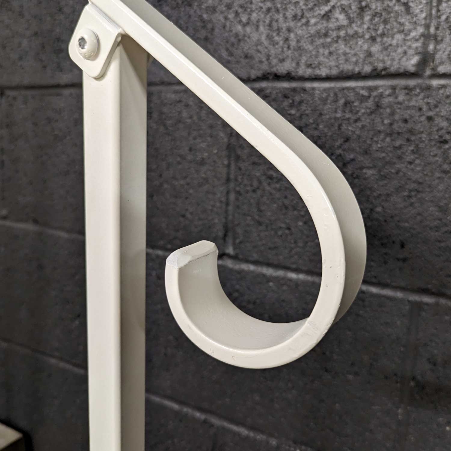 6 to 10 foot In-Ground Steel Handrail for Stairs | EZ Rails