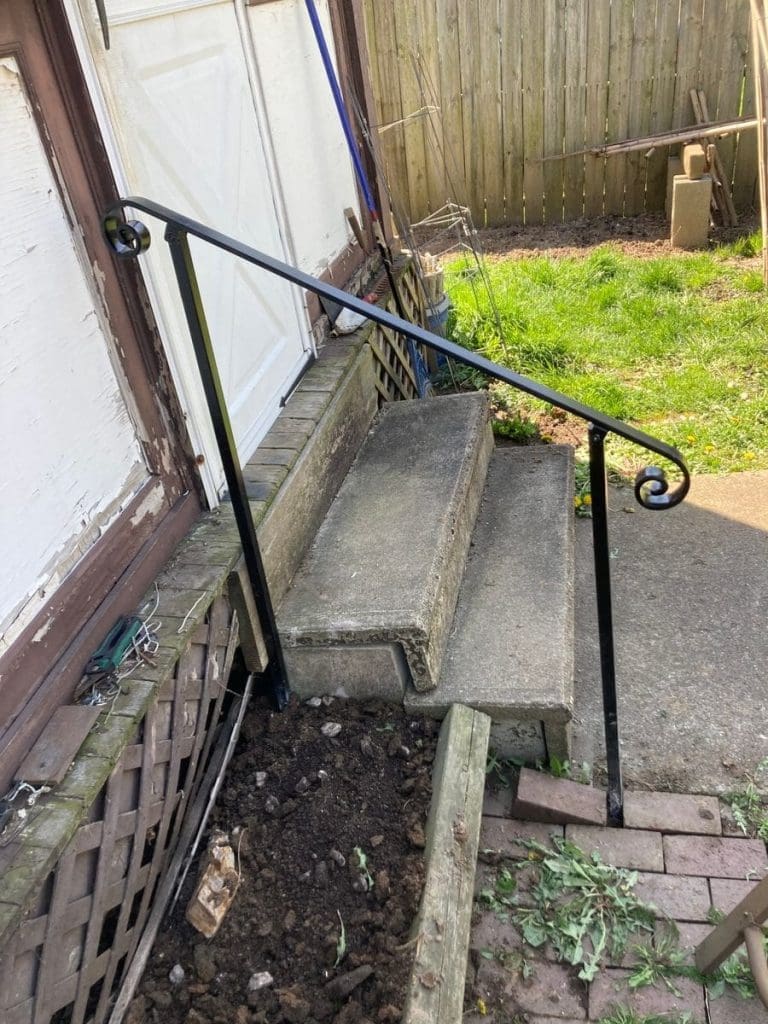 2 to 6 Foot Standard EZ Rail with In Ground Posts