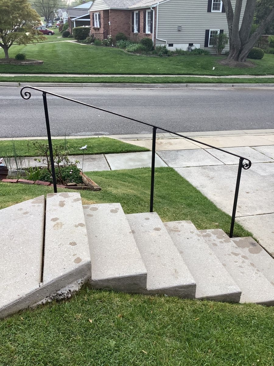 2 to 6 Foot Standard EZ Rail with In Ground Posts