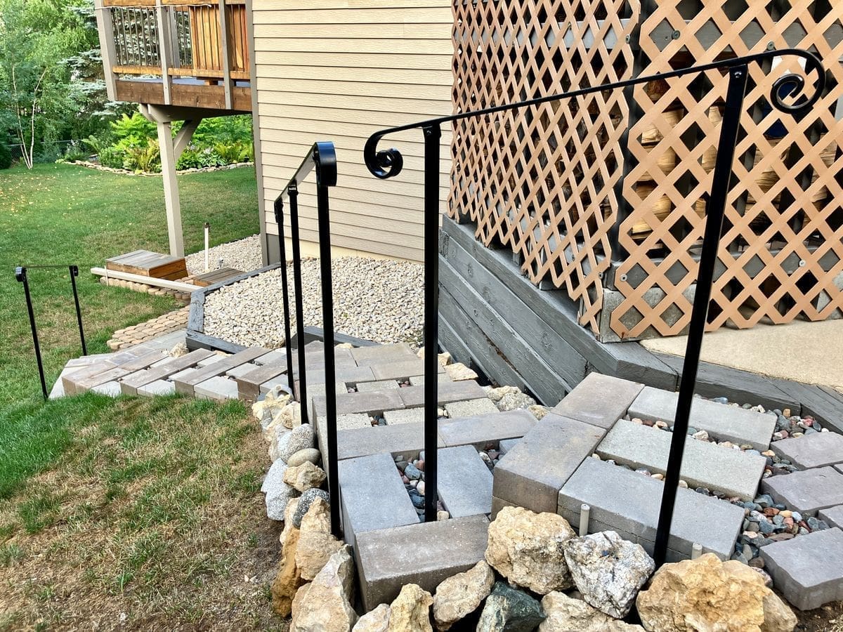 2 to 6 Foot Standard EZ Rail with In Ground Posts