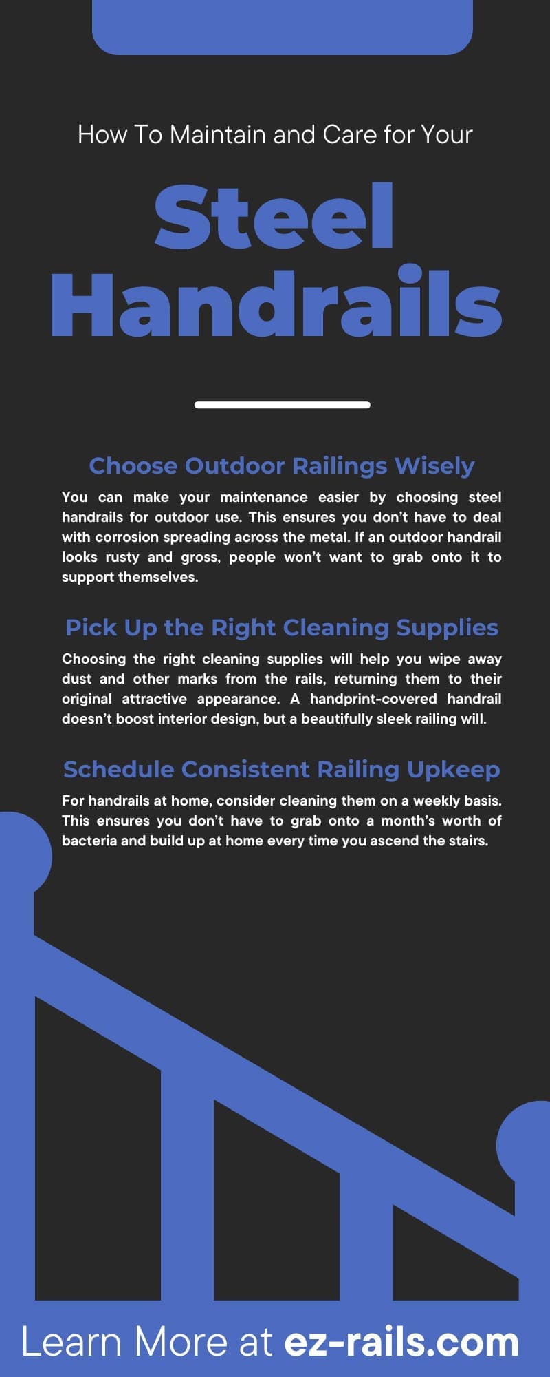 How To Maintain and Care for Your Steel Handrails