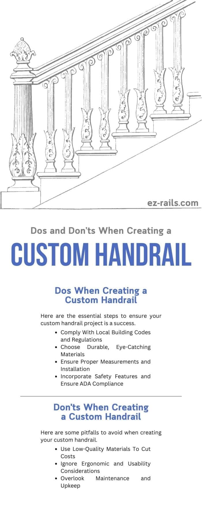 Dos and Don'ts When Creating a Custom Handrail