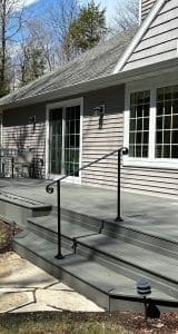 2 to 6 Foot Handrails for Stairs With Base Plates