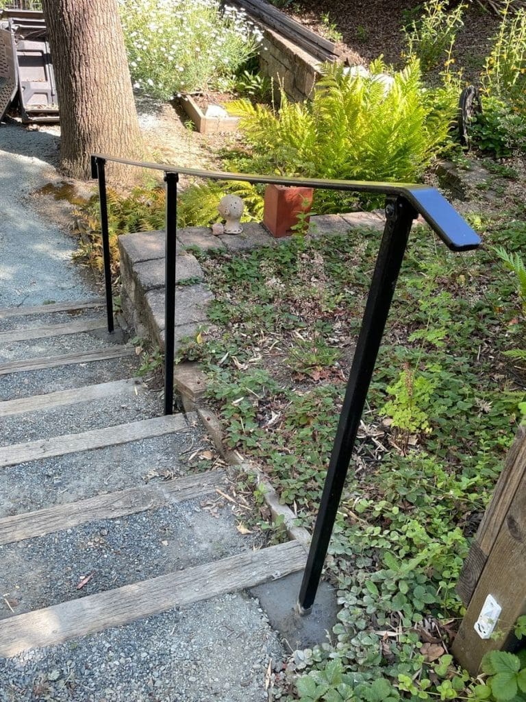 EZ Rails - Gallery of EZ Rail Handrails Mounted on Stairs