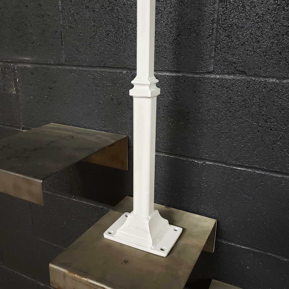 Steel Single-Post Handrail for Stairs for 1 to 2 Steps