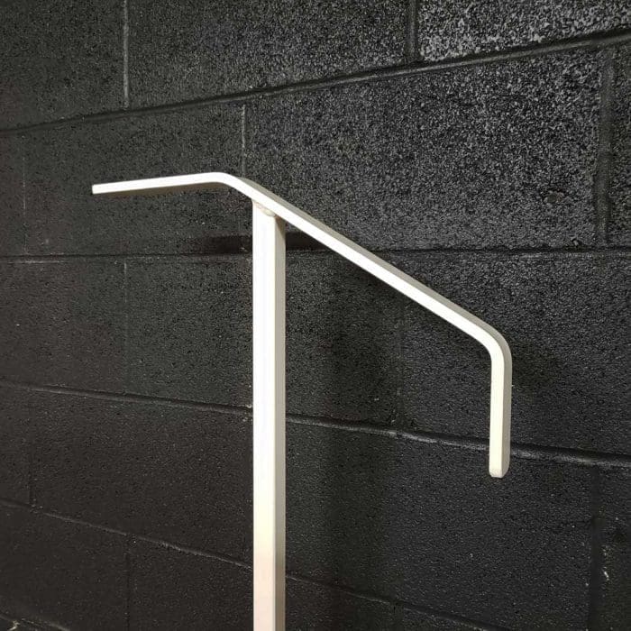 Steel Single-Post Handrail for Stairs for 1 to 2 Steps