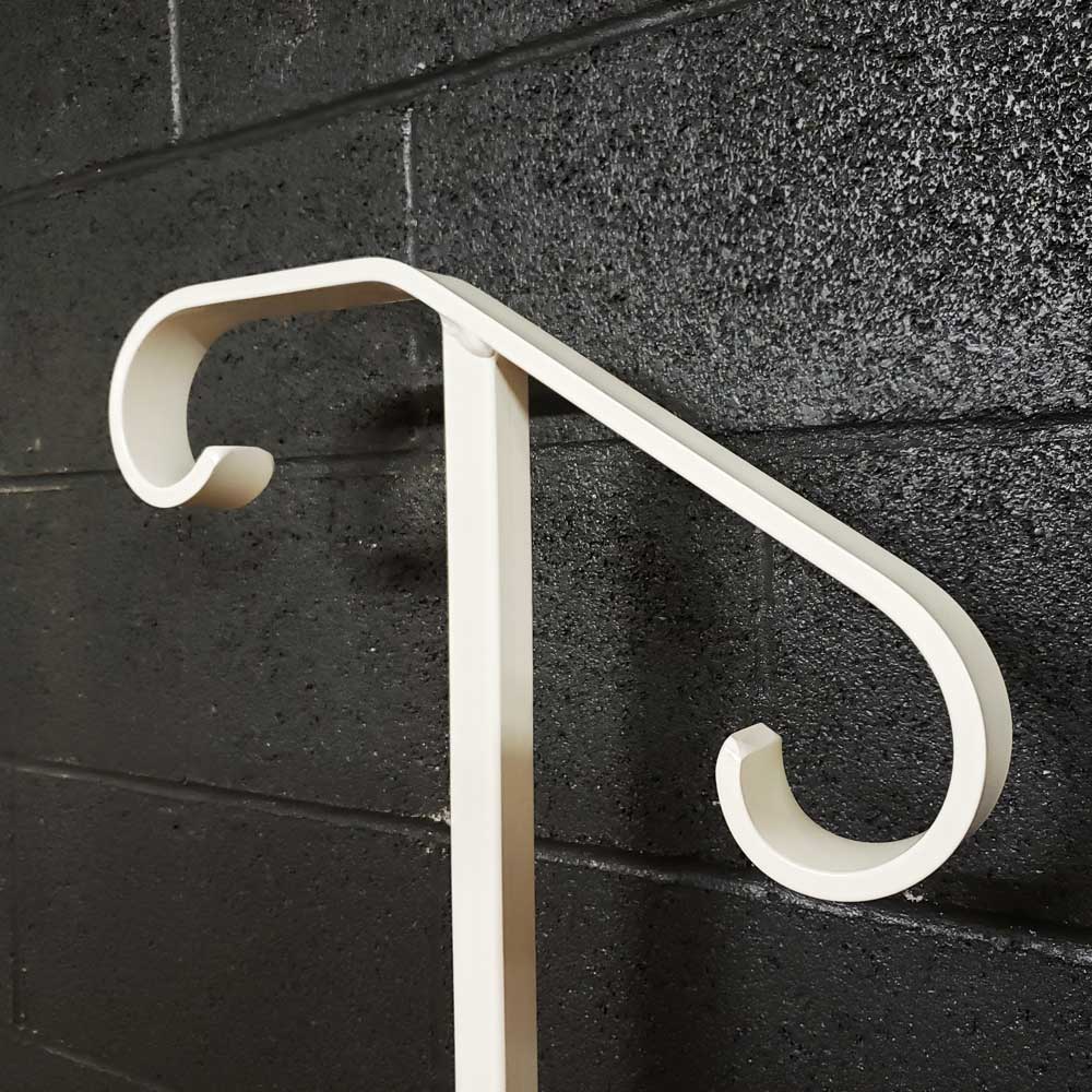 6 to 10 foot In-Ground Steel Handrail for Stairs | EZ Rails