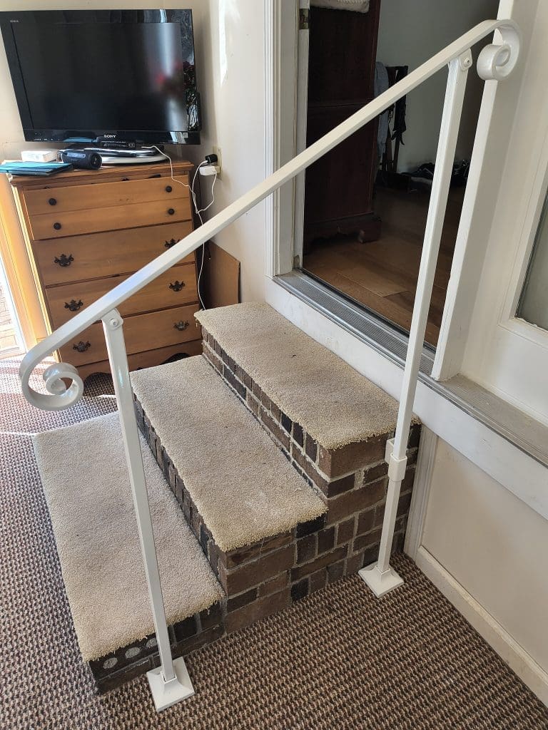EZ Rails - Gallery of EZ Rail Handrails Mounted on Stairs