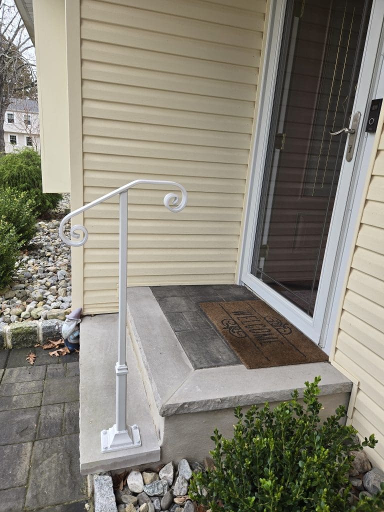 EZ Rails - Gallery of EZ Rail Handrails Mounted on Stairs